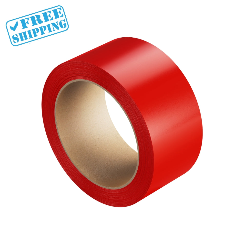 TAPE | RED 3" X 110' | 2.1 MIL | 24 ROLLS/PACK – Warehouse Instant ...