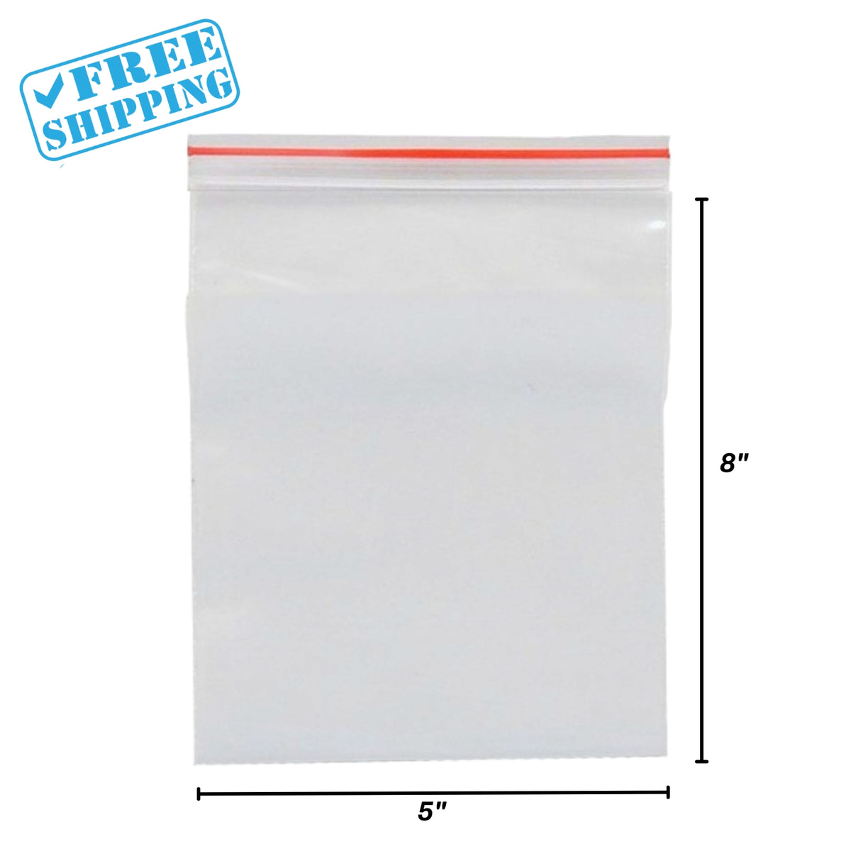 ZIPLOCK BAG | 5X8" | 1000 UNITS/PACK – Warehouse Instant Supplies LLC